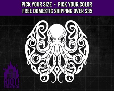 Cthulhu Decal for Car, Laptop, Lovecraft Sticker, Cthulhu Sticker ...