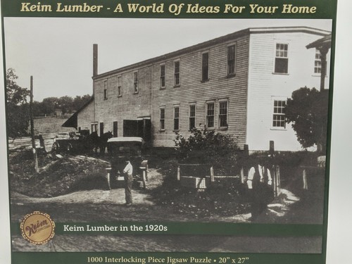 KEIM Lumber Interlocking 1000 Piece Jigsaw Puzzle 20" x 27", Black and ...