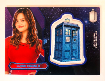 2015 Topps Doctor Who Tardis Patch Clara Oswald Dr Who Purple # /99 ...