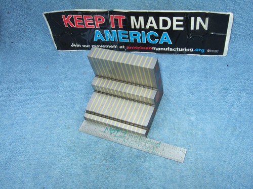 ANGLE PLATE PRECISION MAGNETIC TRANSFER BLOCK 3X3X3 STEPPED TOOLMAKER G ...
