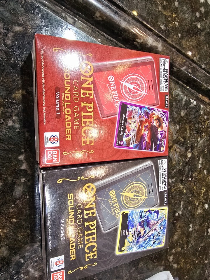 Bandai One Piece Card Game Sound Loader Vol. 1 & 2 Monkey. D Luffy Enel ...