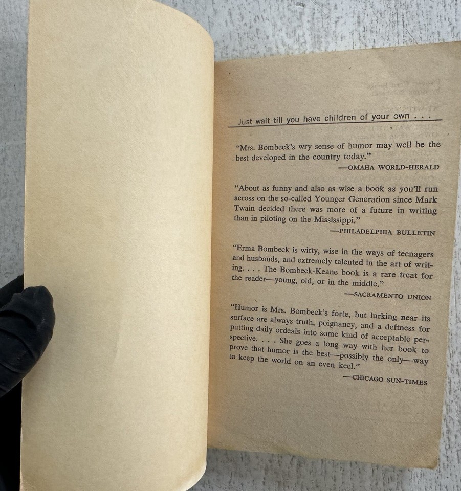 Vintage ERMA BOMBECK Best Sellers Four Book Box Set Hilarious ...