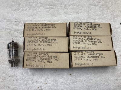 5 NiB GE JG 12AT7 WA Triple Mica Tubes | eBay