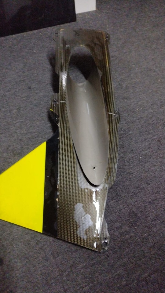 F1 Formula 1 BODY TRIM PANEL exhaust exit panel pair | eBay UK