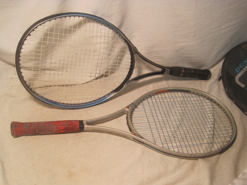 2 x pre-owned Tennis Racquet racquets racket oversize Spalding Prince ...