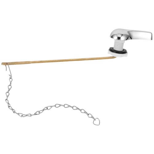 1 Set Toilet Flush Handle Tank Flush Lever Replacement Flapper Chain ...