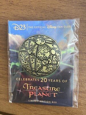 D23 Exclusive Disney Treasure Planet Pin LE 800 Map 20th Anniversary ...