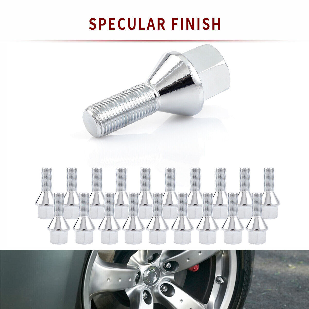 20pcs Wheel Lug Bolt 6511051AA For Jeep Cherokee Compass Chrysler 200 ...