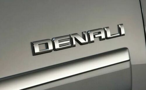 2X GMC SIERRA YUKON DENALI EMBLEMS DOOR/TAILGATE CHROME BADGES logo ...