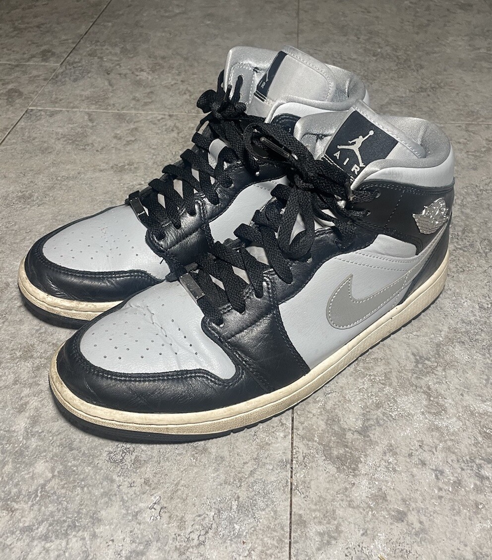 Nike Air Jordan 1 mid SE Black Chrome Gray FB9892-002… - Gem