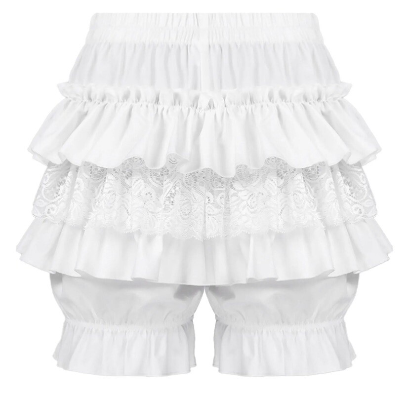 Pink Smocked keyhole tie bust top bloomers milkmaid costume M Bo Beep ...