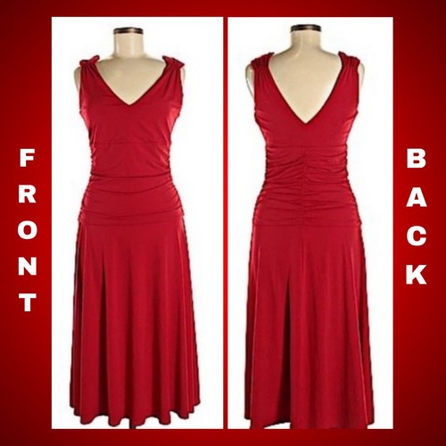 MODA International Victoria's Secret Red Ruched Waist A-line Stretch ...