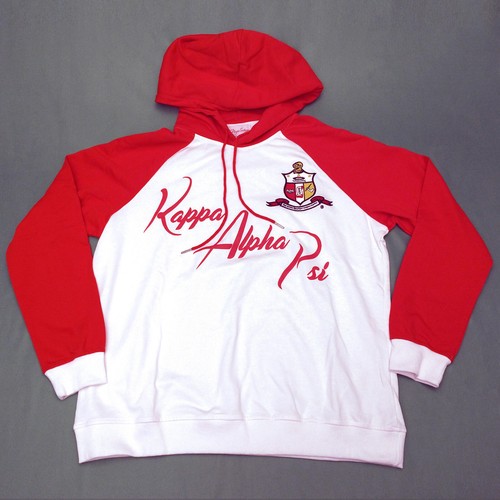 Kappa Alpha Psi Hoodie Nupe Swagg Size XL Red White Embroidered Crest ...