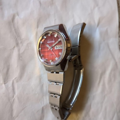 Seiko Automatic Watch Red Dial Stainless Steel Date Function | eBay
