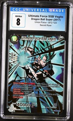 Ultimate Force Ssb Vegito Secret Rare Union Force BT2-123 NM CGC 8 | eBay