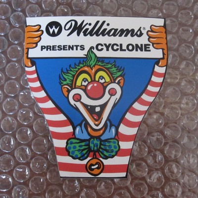 1988 WILLIAMS CYCLONE PINBALL DECAL STICKER | eBay