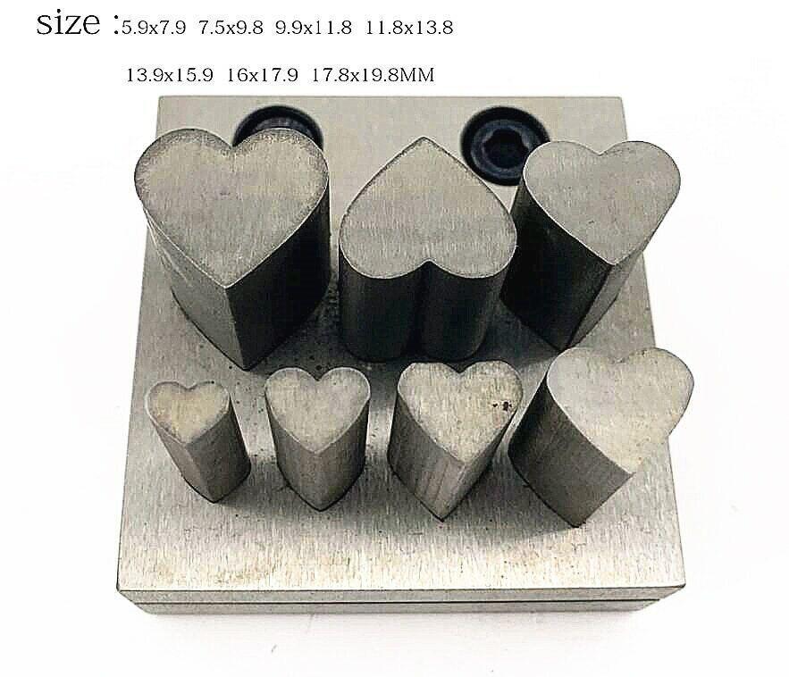 2023 Disc Cutter Punch Set 7 holes Metal mold Cutting Punching jewelry ...