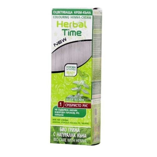 Herbal Time Henna Hair Coloring Cream Dye Natural Bio Colorant ...