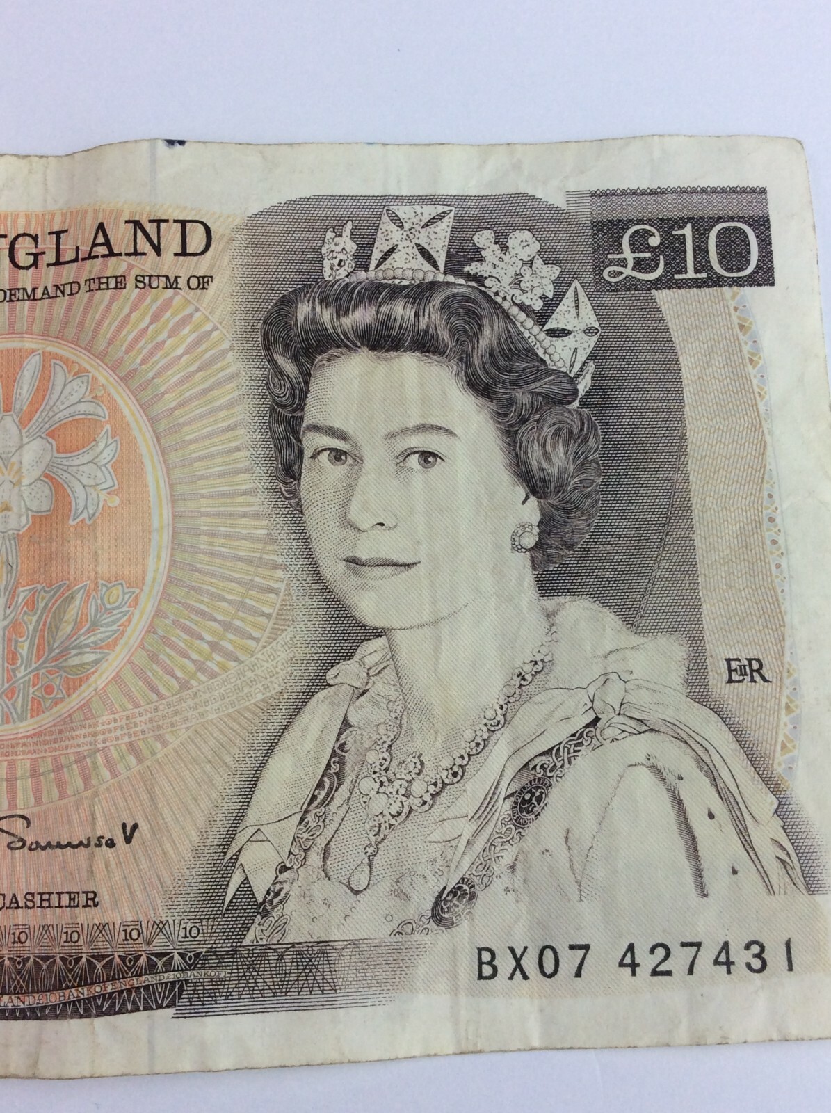 Bank Of England £10 Ten Pound Note 1988-1991 Florence Nightingale BX07 ...