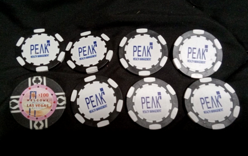 LOT OF 8 RANDOM POKER CHIPS WITH LOGOS | eBay