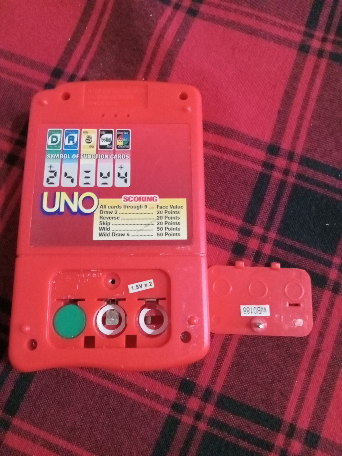 Electronic UNO Handheld Travel Game Vintage 90s 1994 Mga-825 Portable ...