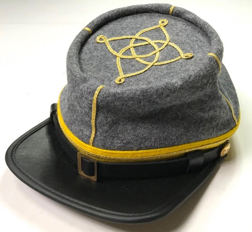 CIVIL WAR CONFEDERATE CS LIEUTENANT CAVALRY OFFICER KEPI FORAGE CAP HAT ...