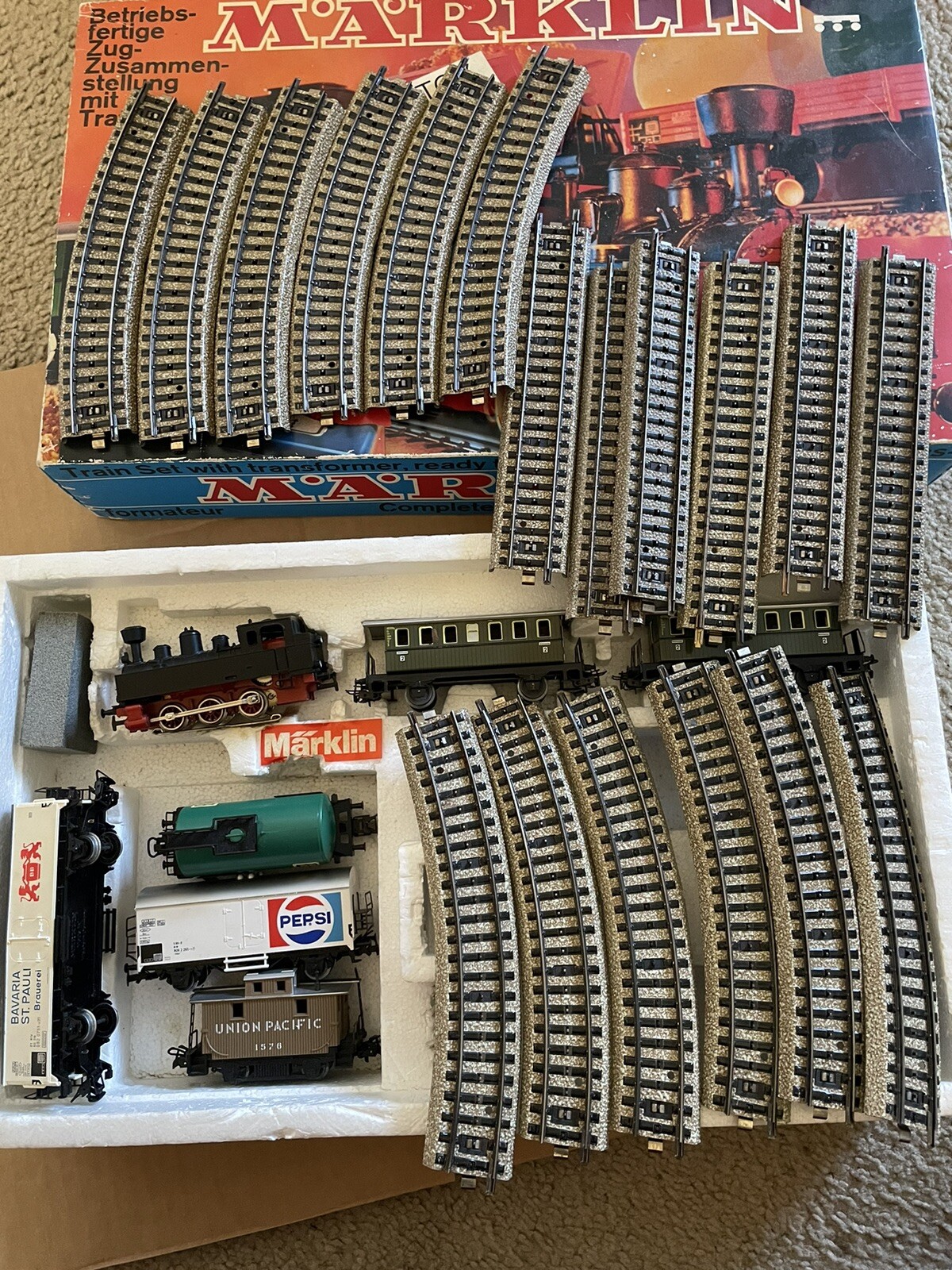 marklin german brand train bundle HO with transformer and extras | eBay
