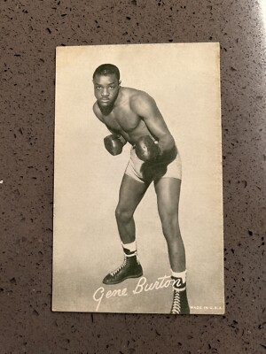 1947-1966 Exhibits Gene Burton Boxing Postcard | eBay