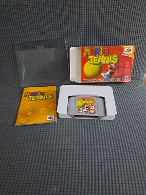Mario Tennis (Nintendo 64, 2000) N64 COMPLETE CIB TESTED (Please READ ...