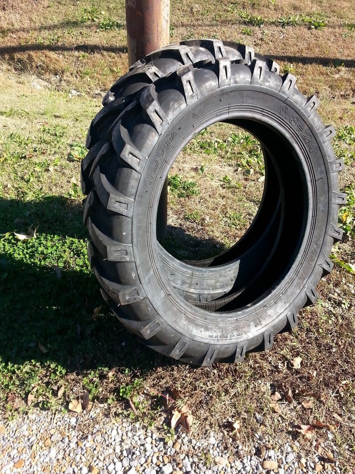 TWO 8.3X24,8.3-24 CUB FARMALL Tractor Tires with Tubes | eBay