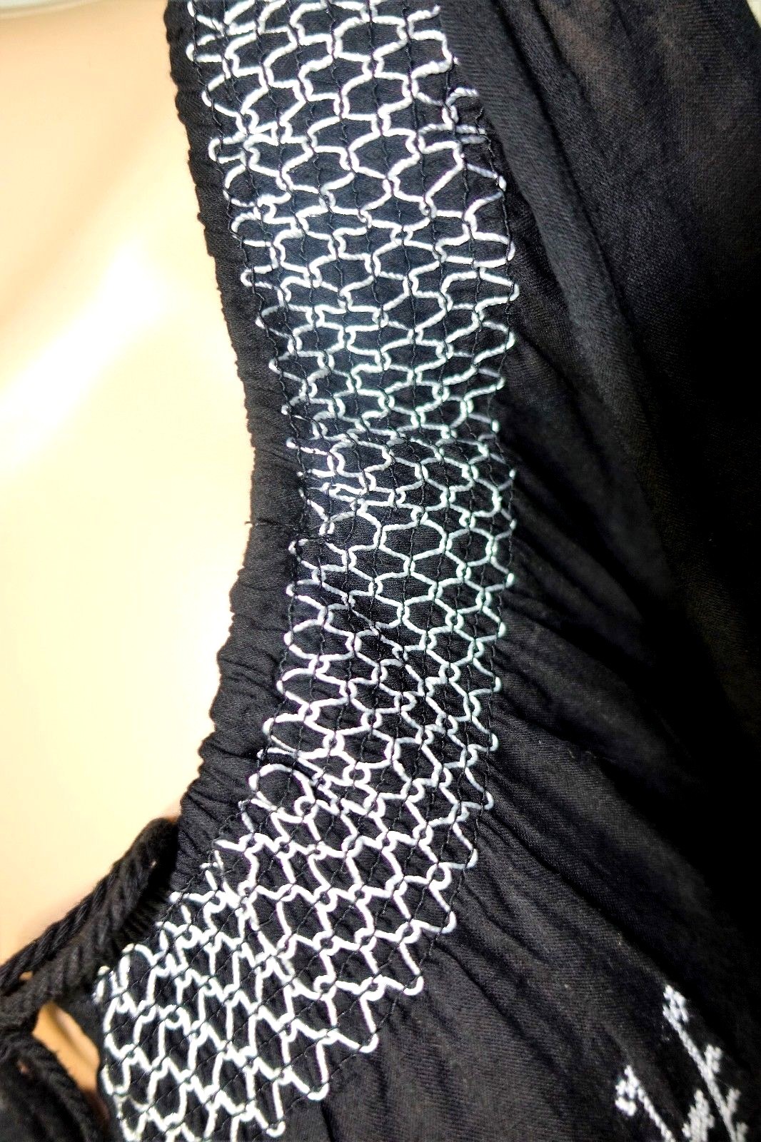 Unique Spectrum Women Plus Size 1x 2x Black Boho Gypsy Lined Cotton ...