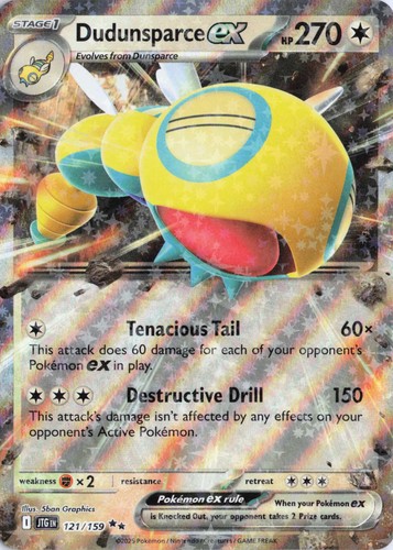 Dudunsparce ex -, #121/159, JTG, Holo, Double Rare - NM | eBay