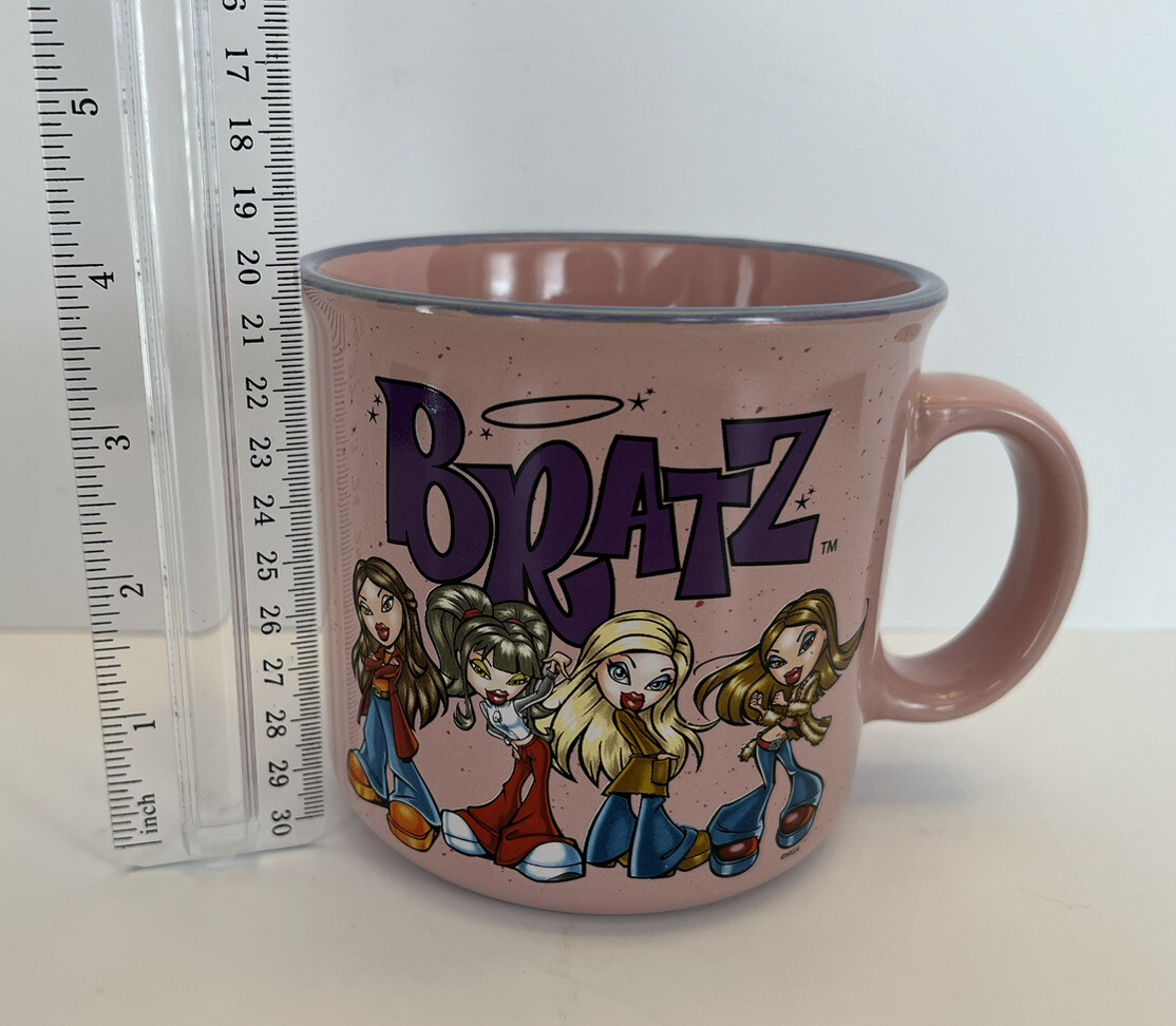 Bratz Coffee Cup 20oz Pink Oversized Ceramic Mug Jade Cloe Kristee ...