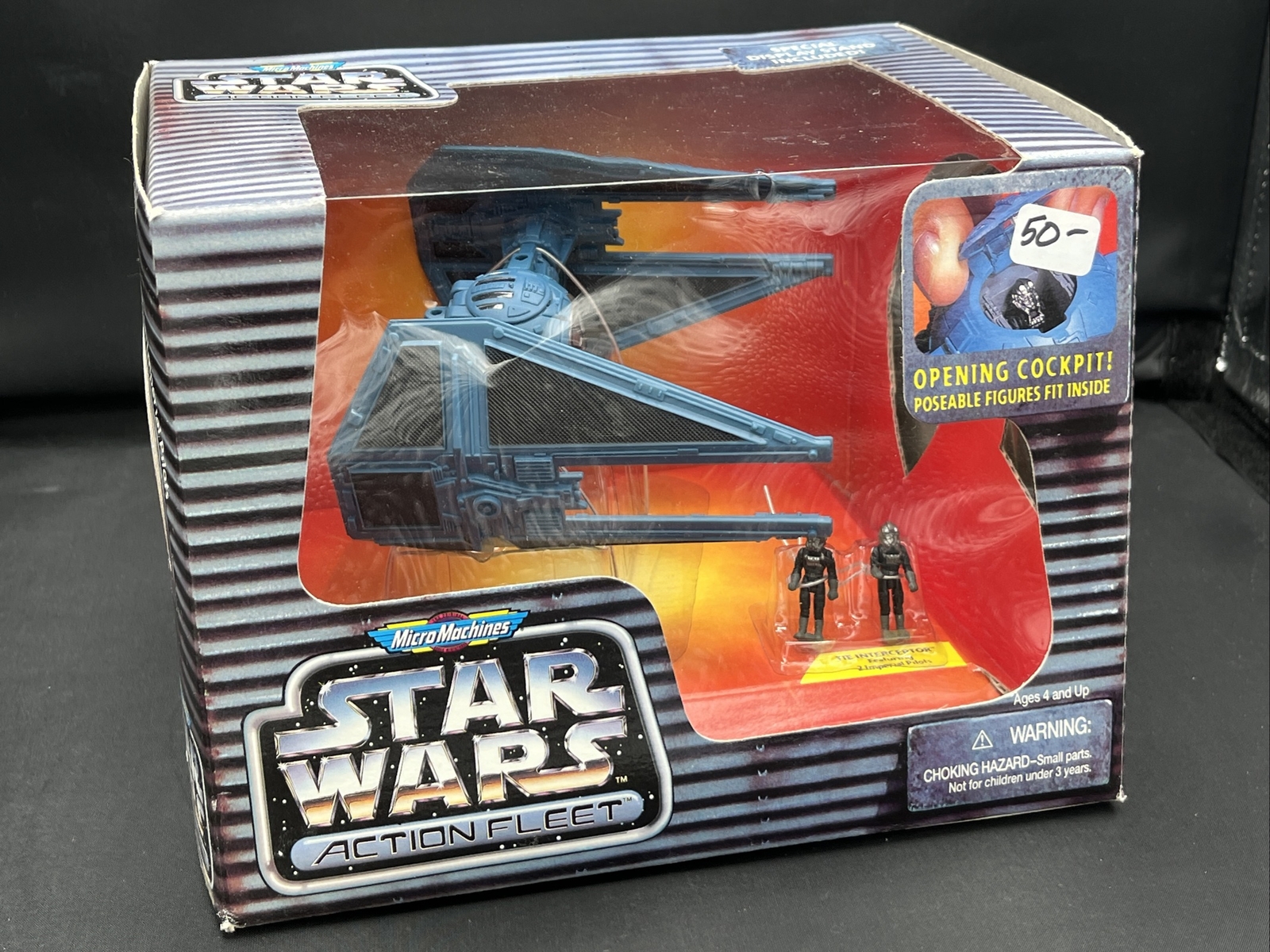 STAR WARS Micro Machines Action Fleet Tie Interceptor Galoob 1996 ...