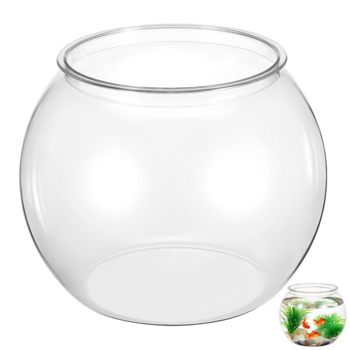 Small Clear Plastic Fish Tank Aquarium Vase for Home or Office ...