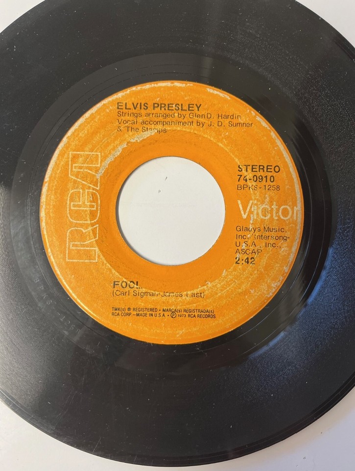 Lot of 4 Vintage Elvis 45 rpm Vinyl Records Return to Sender, More | eBay