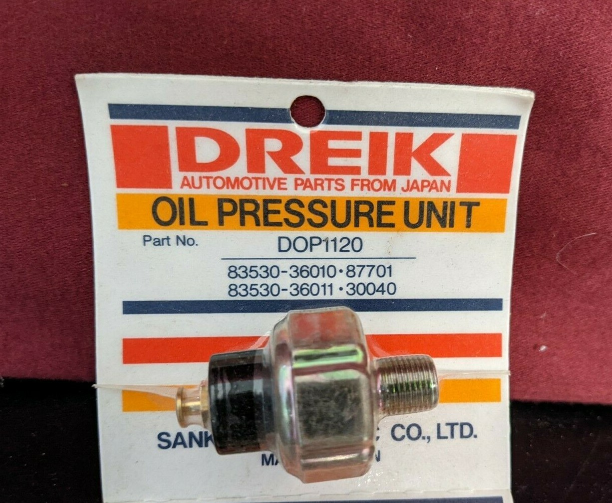 Dreik DOP1120 Oil Pressure Unit / 83530-36010-87701 83530-36011-30040 ...