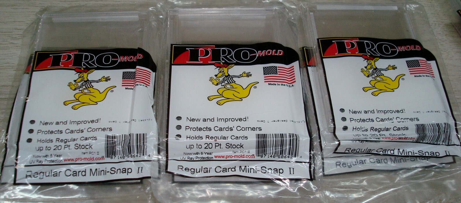 Lot of 10 Brand New Pro-Mold Regular Card Mini-Snap II Tite Card Holder ...