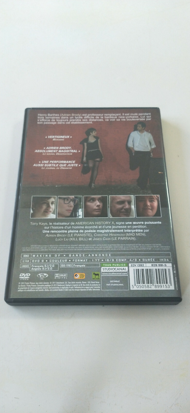 DVD Detachment TONY KAYE ADRIEN BRODY - International Society of ...
