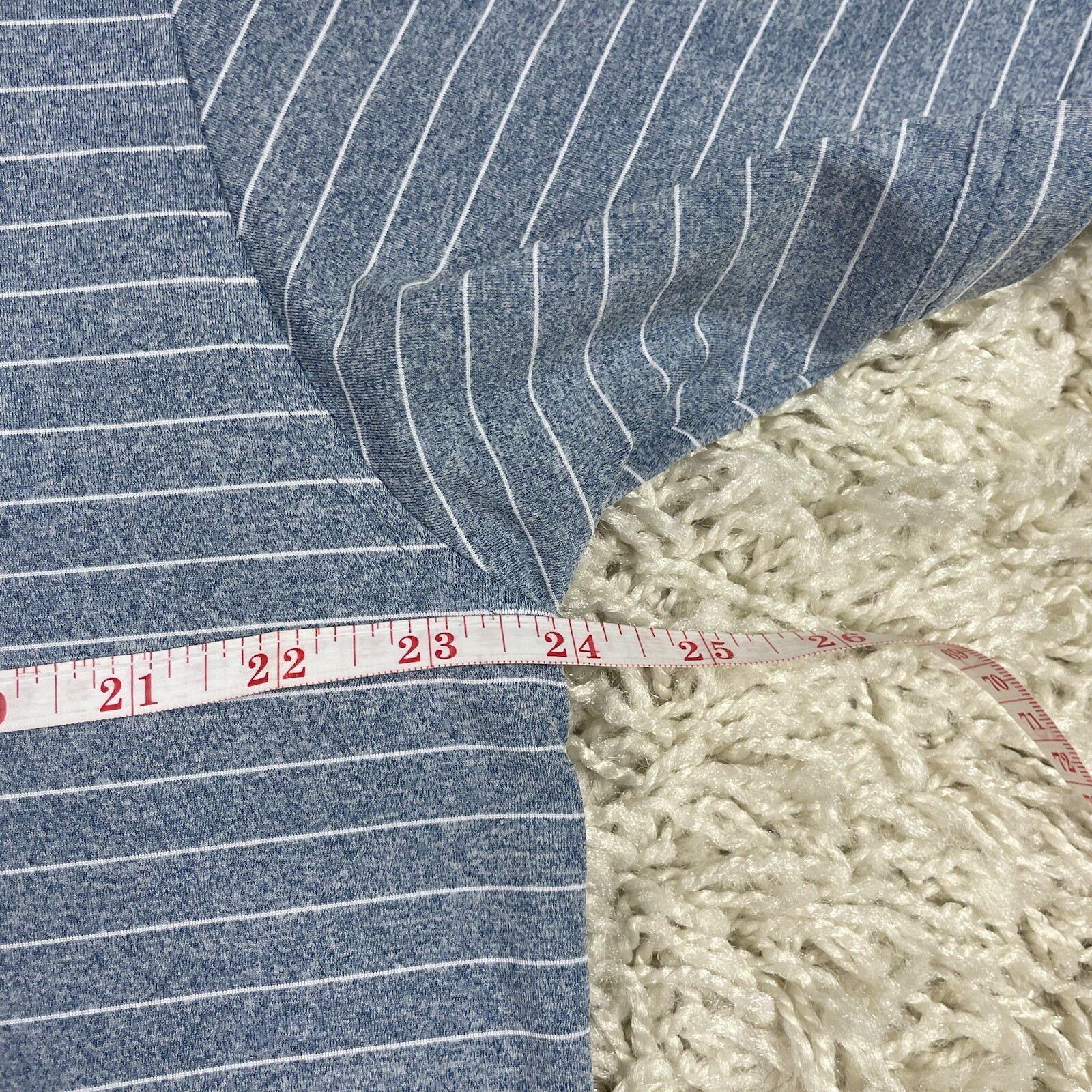 Rhoback Men’s Blue Performance Striped Logo Golf Jers… - Gem