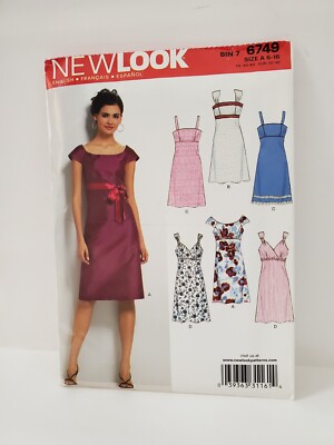 New Look 6749 Size 6-16 Dress Uncut | eBay