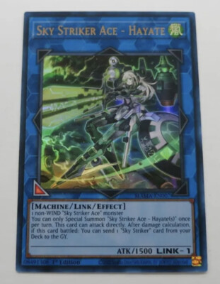 🔥Yugioh Sky Striker Ace - Hayate MAMA-EN007 ULTRA RARE NM 1ST EDITION ...