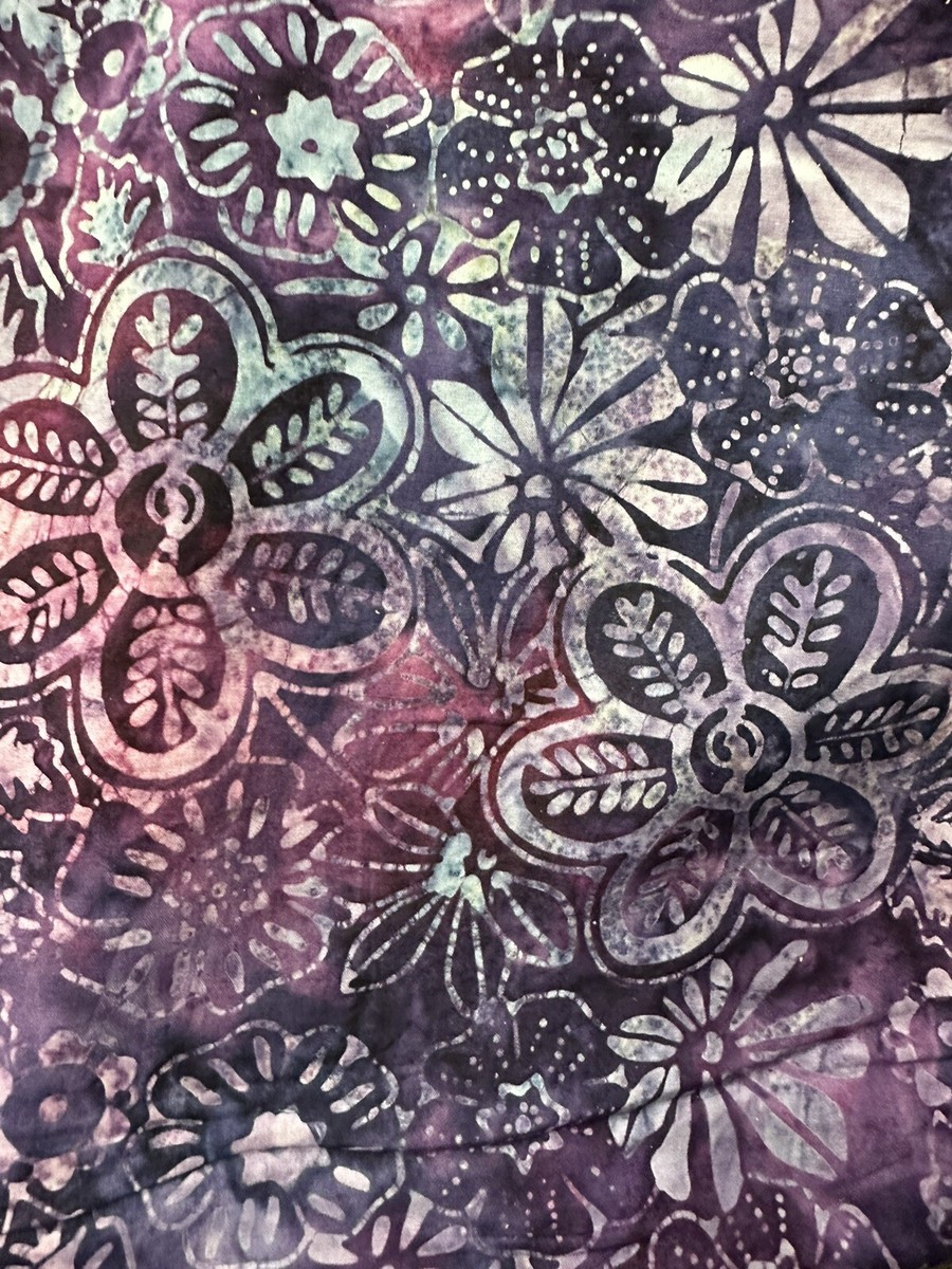 Bali Textiles Balinese Batik Sarong Sky Blue | Modern Batik Fabric