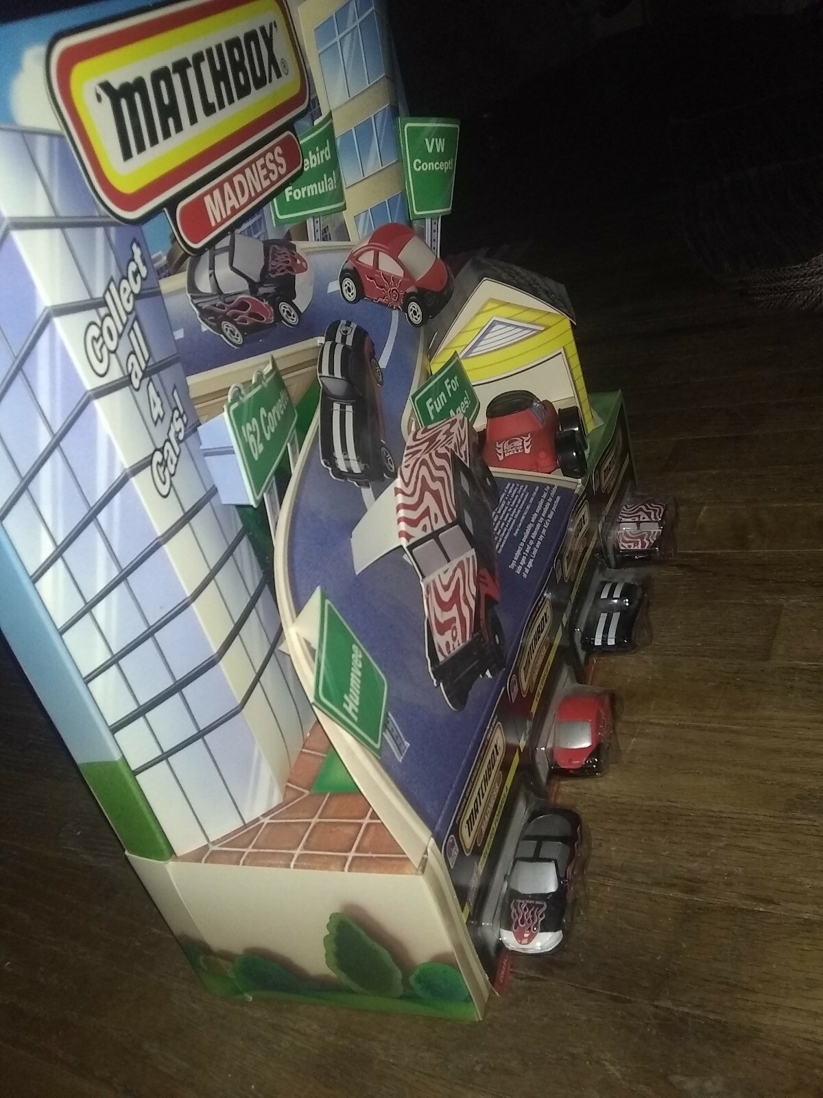 1998 Taco Bell Matchbox Kids Toys advertising display with 4 car ...