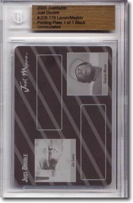 Jeff Larish * Cameron MAYBIN * Rookie Printing Press Plate BGS 1/1 | eBay