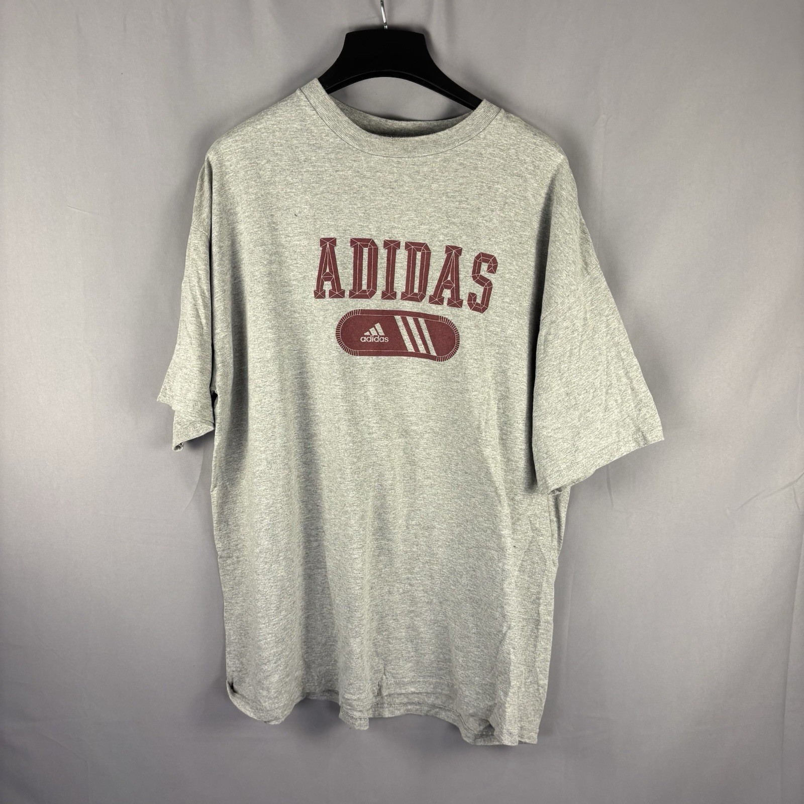 Vintage Mens Adidas Logo T-shirt Gray XL 90's Y2K | eBay