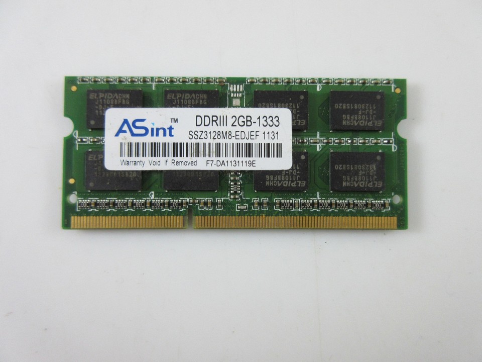 RAM Speicher SODIMM 2GB PC3-10600 ASINT SSZ3128M8-EDJEF Original | eBay