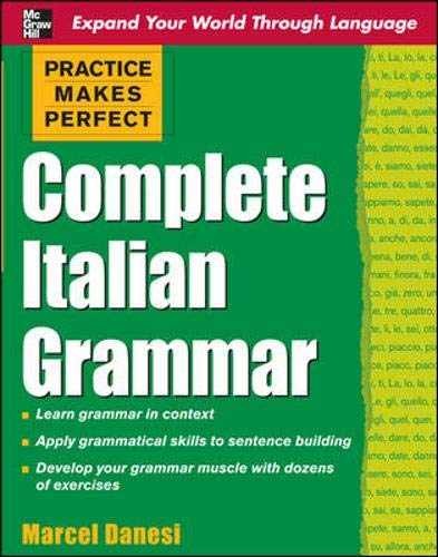 Complete Italian Grammar (Practice Makes - Paperback, by Danesi Marcel ...
