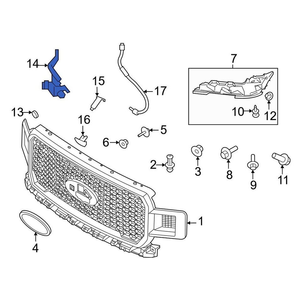 Ford JL3Z19H511A Collision Avoidance Camera Bracket | eBay