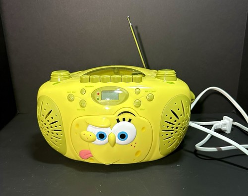 Spongebob SquarePants Portable Radio Cassette CD Player tested And ...
